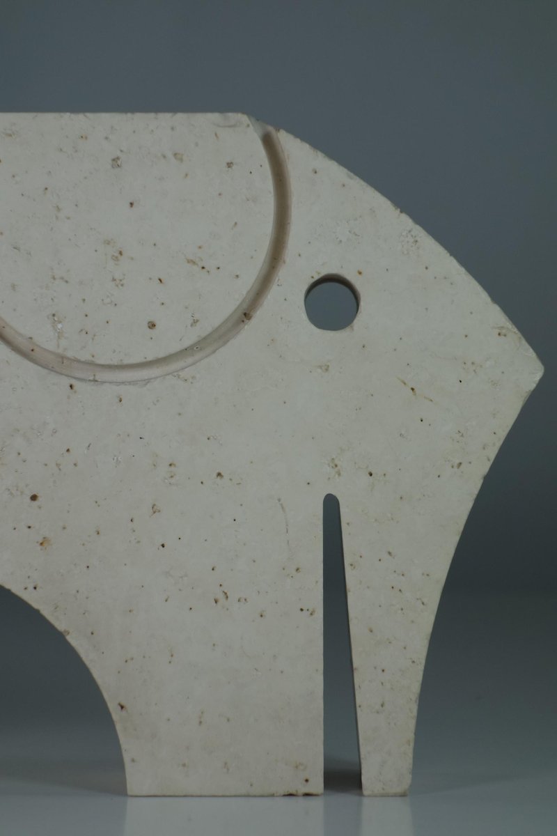 Italian Elephant Figure by Manelli Travertine, 1970s for sale at Pamono