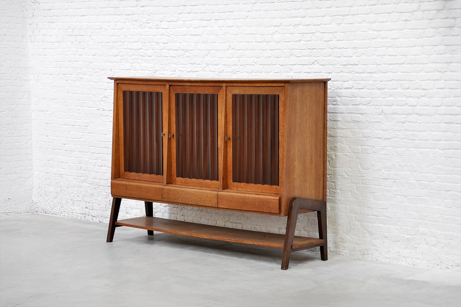 Mid-Century French Credenza attributed to Joseph-André Motte, 1950s for ...