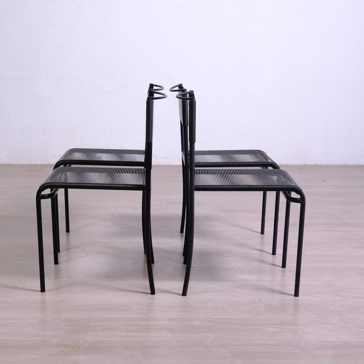 Spaghetti Gemini 100 Stühle von Giandomenico Belotti für Alias, 1980er, 4er Set bei Pamono kaufen