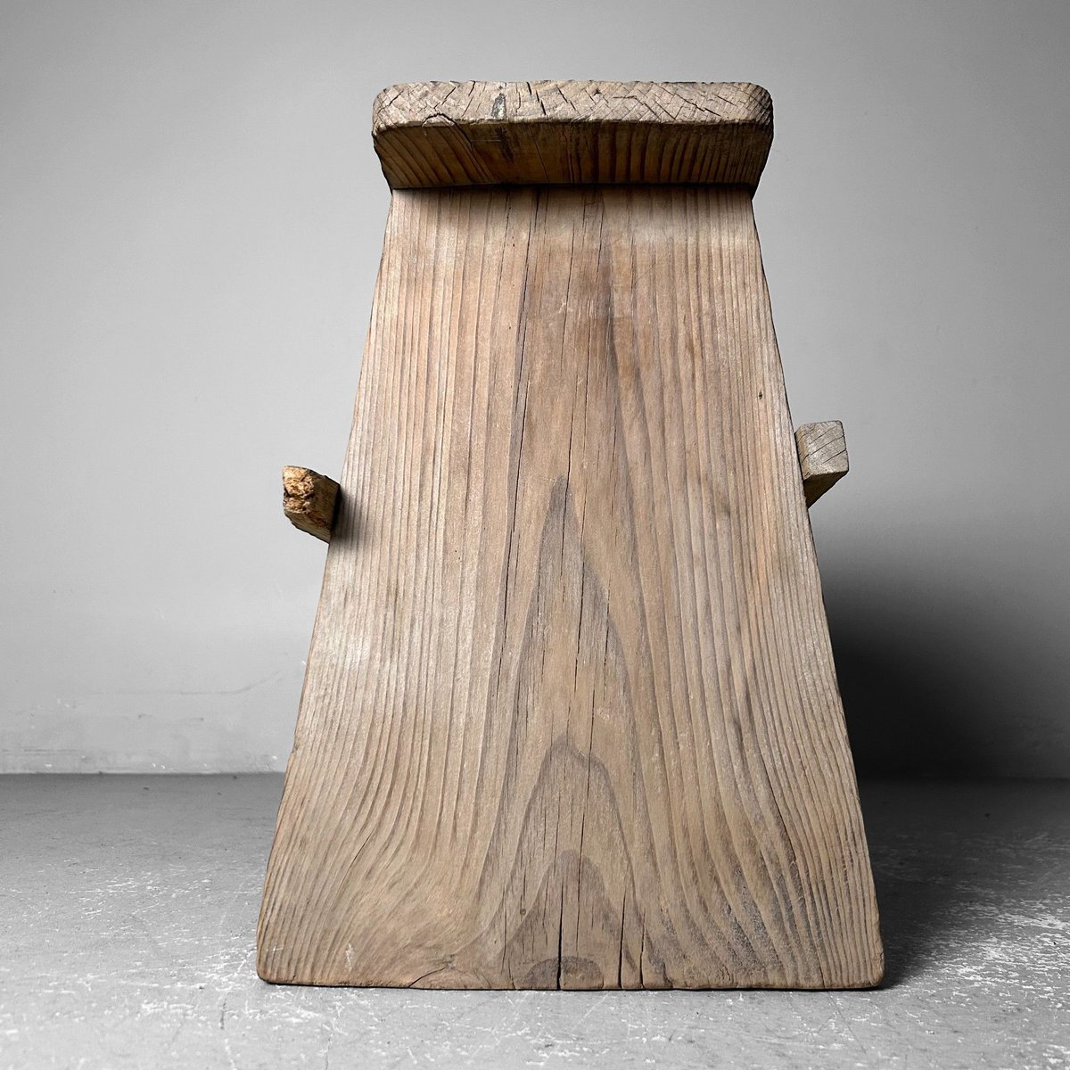 Vintage Wooden Stool, Japan, 1950s for sale at Pamono