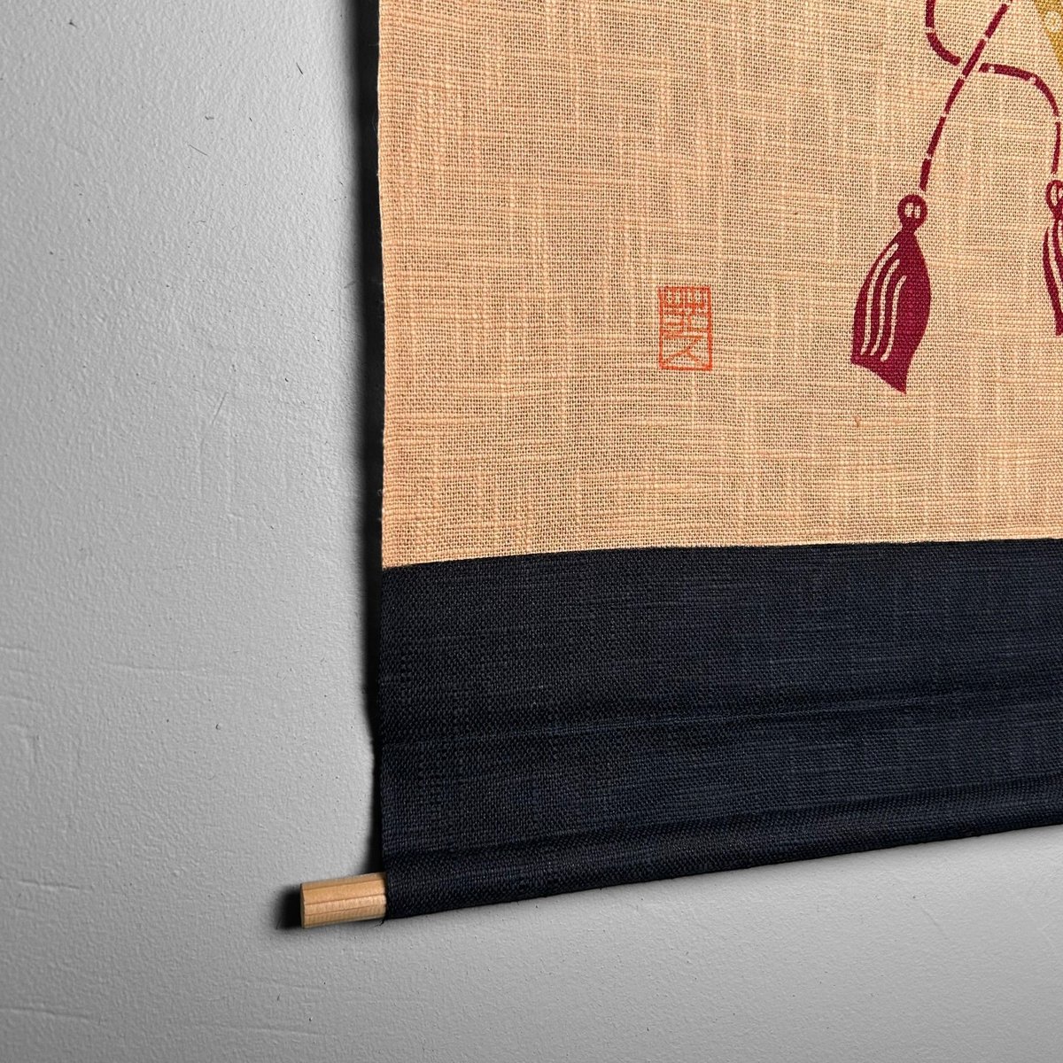 Vintage Japanese Scroll of Toy Horse, 1980s for sale at Pamono