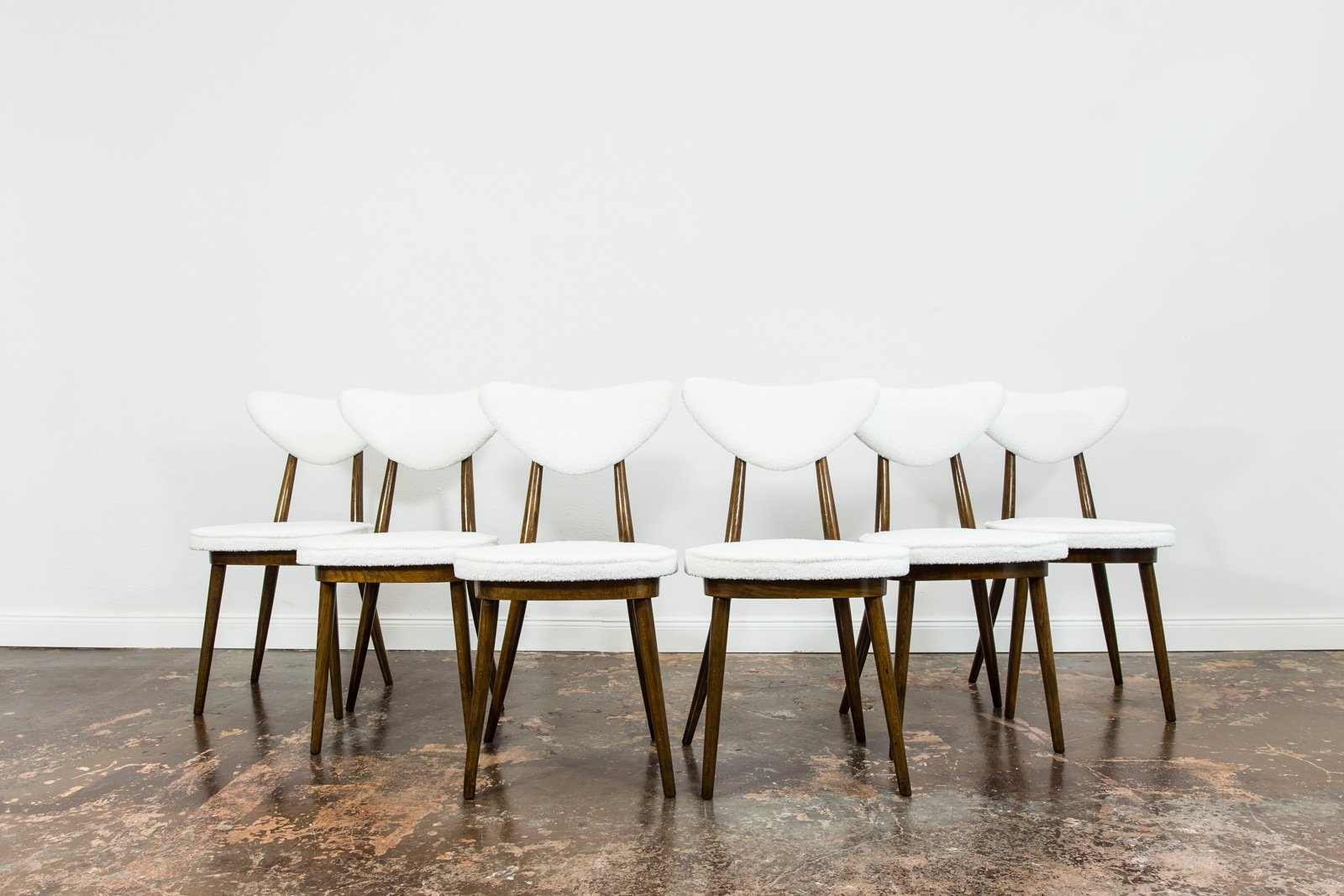 Model No. 124 Chairs by Helena & Jerzy Kurmanowicz, Poland, 1960s, Set ...