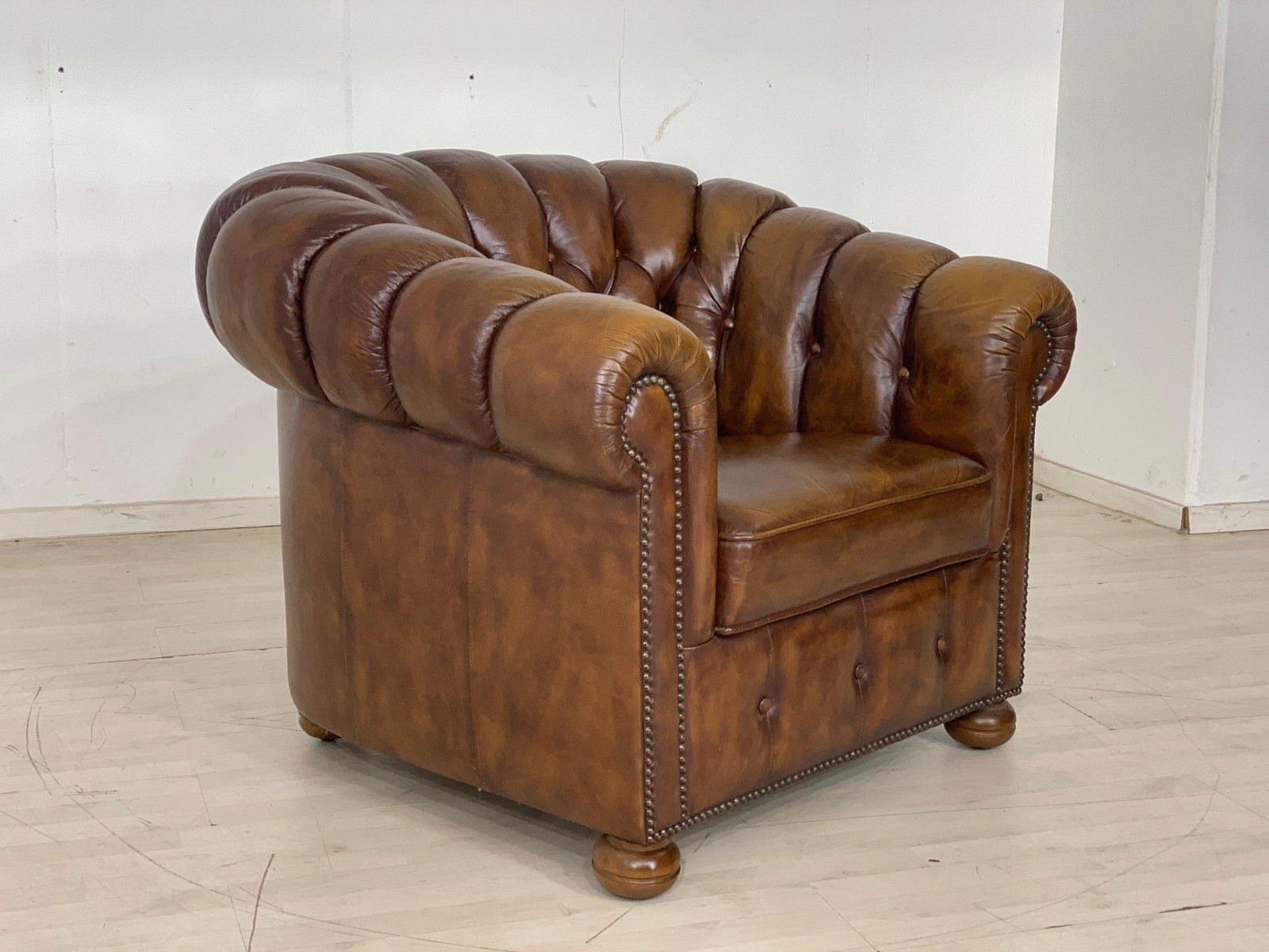 Chesterfield Armchair in Leather for sale at Pamono