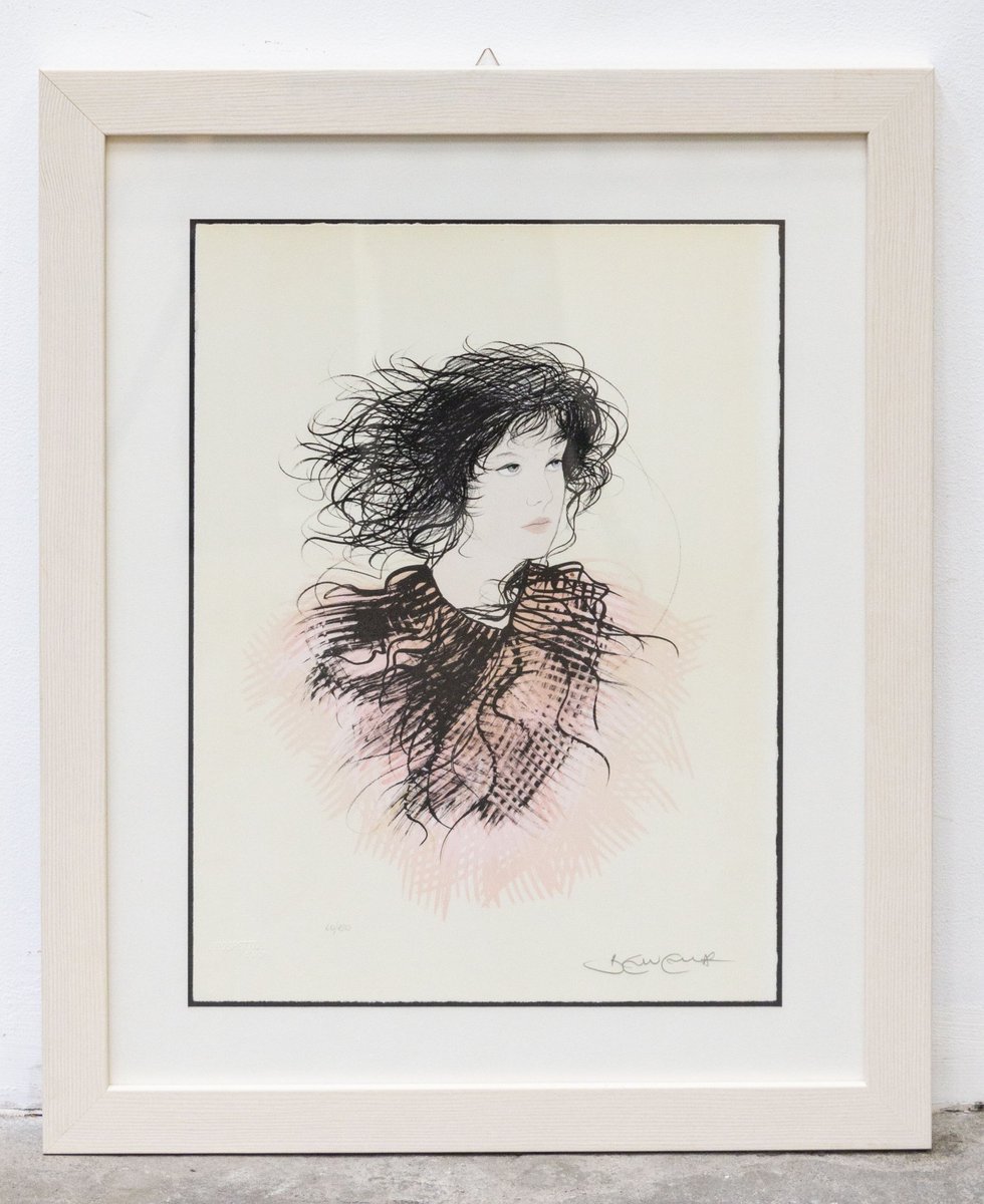 Riccardo Benvenuti, Young Face, Lithograph, 1984 for sale at Pamono