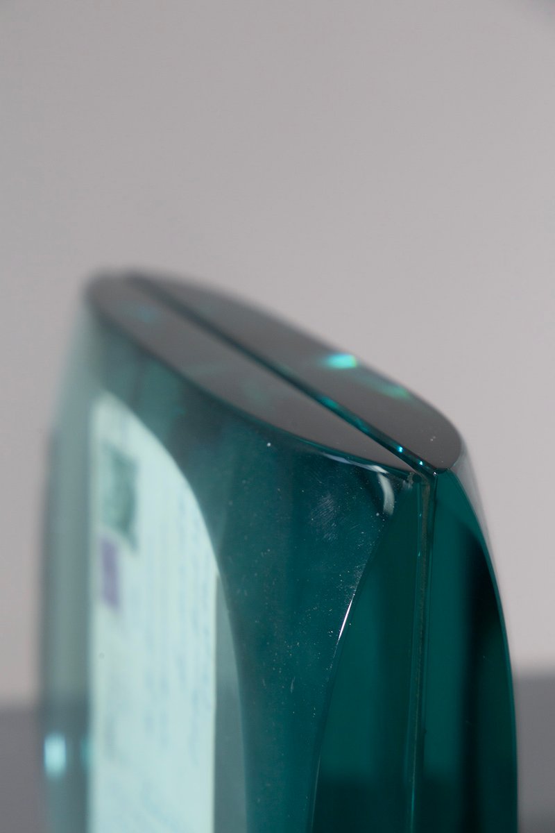 Crystal Photo Holder by Erwin Walter Burger for Fontana Arte, 1950s for ...