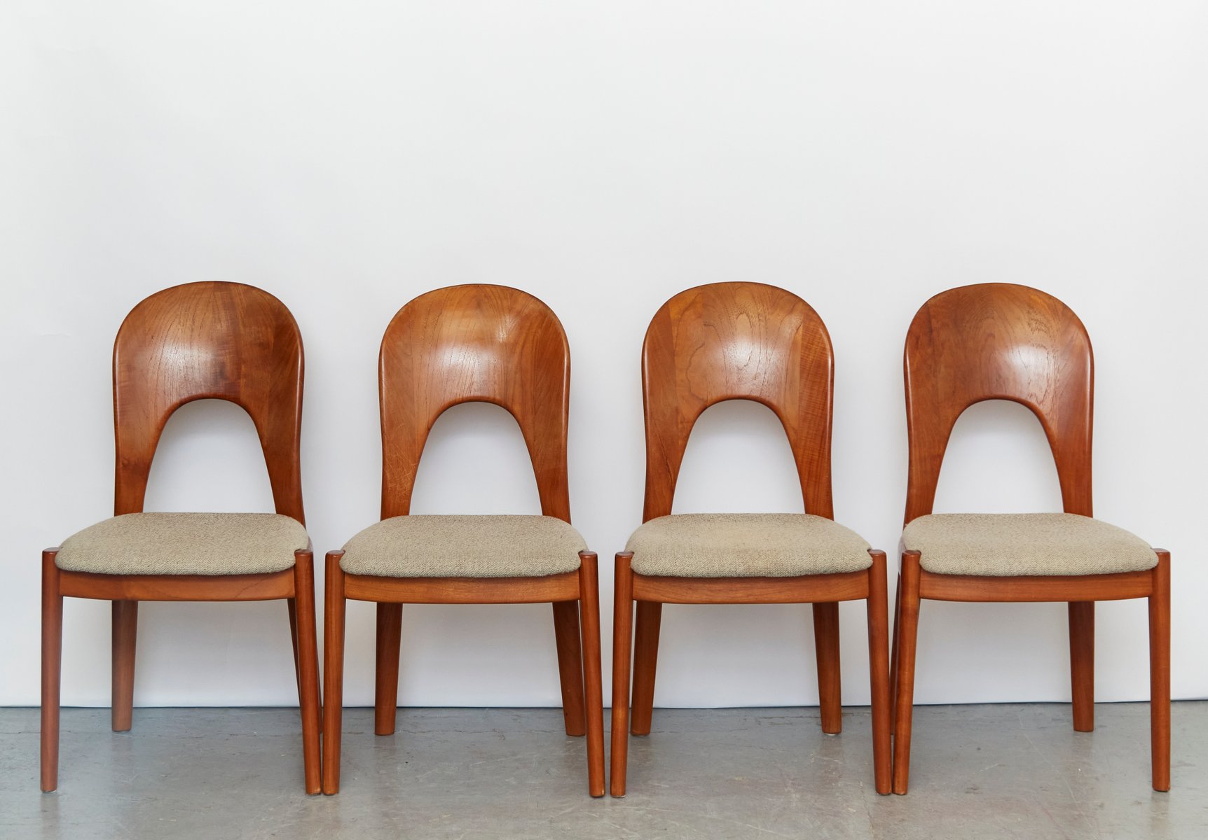Morten Dining Chairs in Teak by Niels Kofoed for Kofoed Møbelfabrik ...