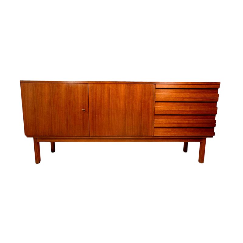 Mid-Century German Teak Sideboard, 1960s for sale at Pamono