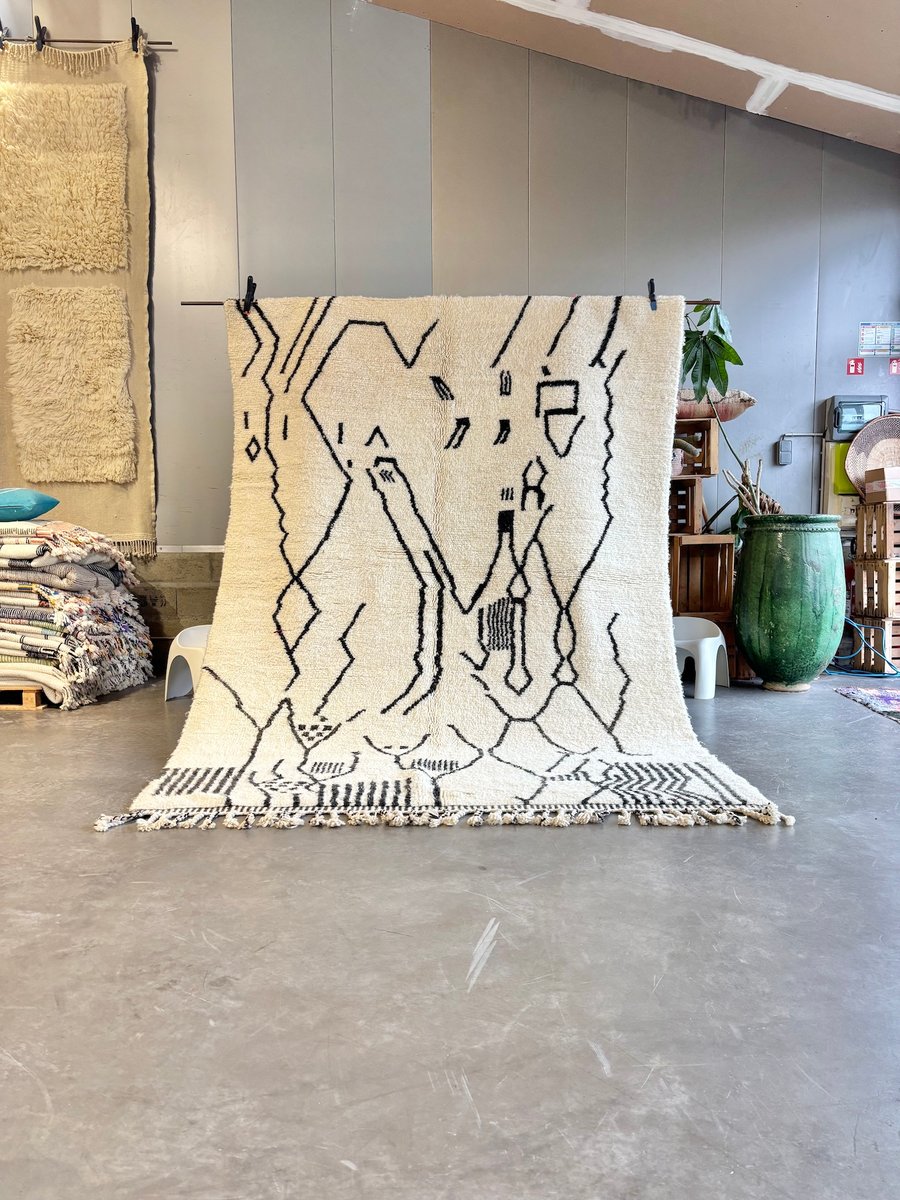 Modern Green Berber Rug, 1990s for sale at Pamono