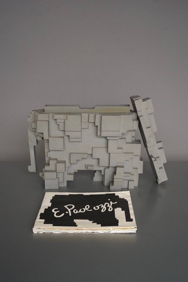 Eduardo Paolozzi, Cubist Elephant Advertising Sculpture, 1973, Resin ...