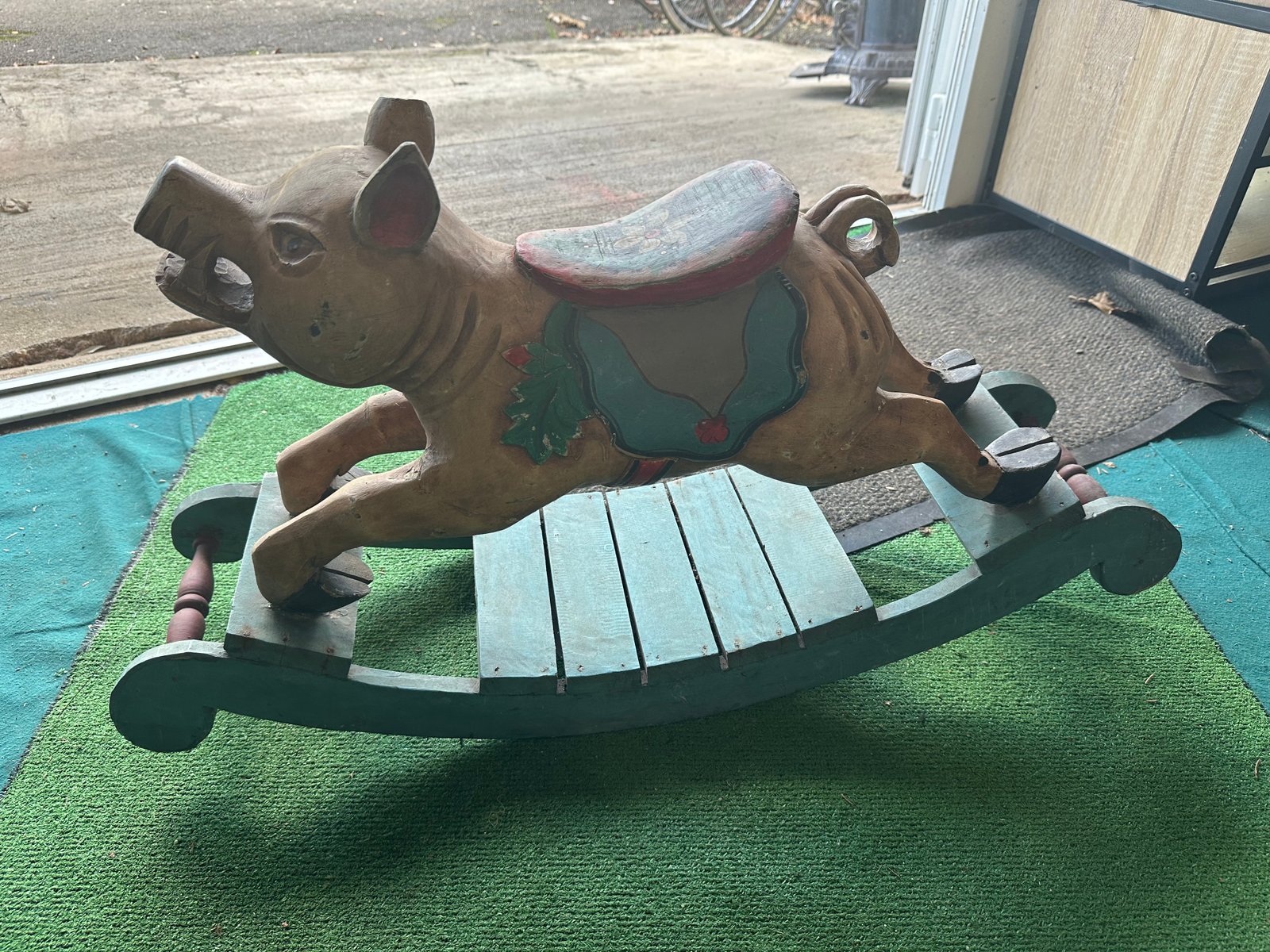 19th Century Rocking Pig for sale at Pamono