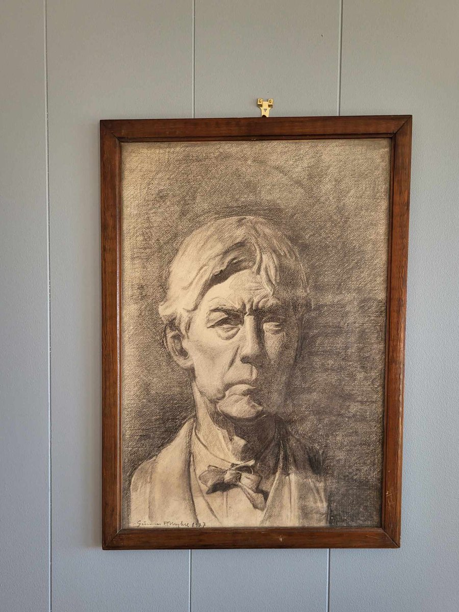 Gunnar Myhre, Art Deco Portraits, Pencil Drawings, 1927, Set of 2 for ...