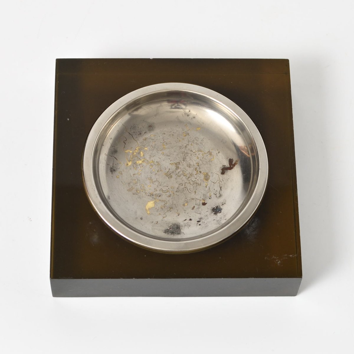 French Smoked Acrylic Ashtray from Protis, 1970s for sale at Pamono