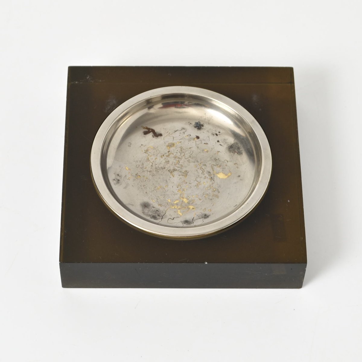 French Smoked Acrylic Ashtray from Protis, 1970s for sale at Pamono