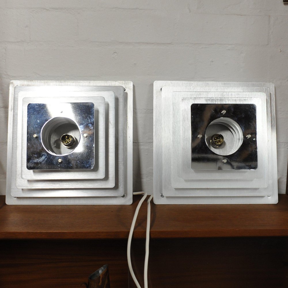 Space Age Pyramid Wall Sconce attributed to Hüstadt Leuchten, 1970s ...