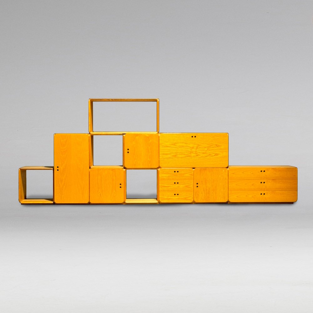 Samara Modular Wall Unit attributed to Derk de Vries for Maisa, Italy ...