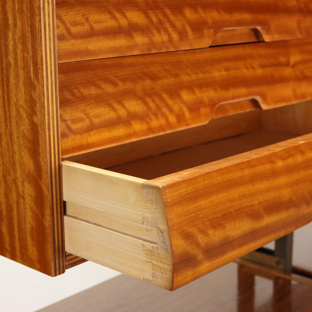 Teak Veneer Bookcase, 1960s for sale at Pamono