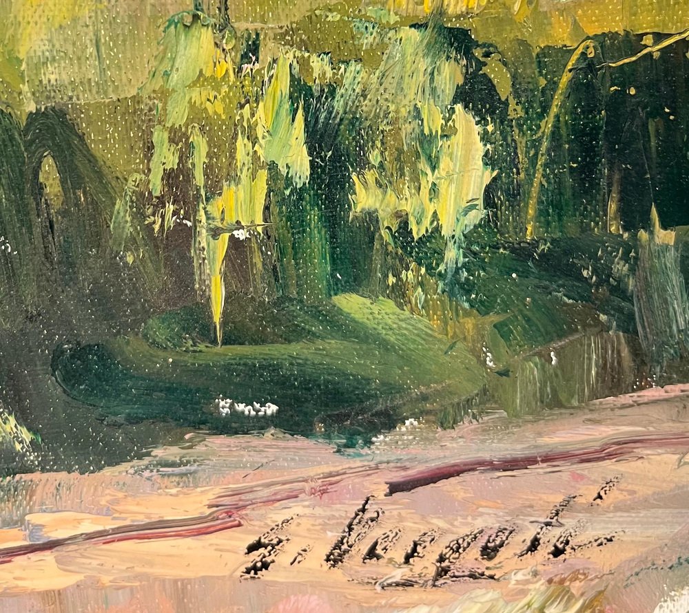 Ernest Voegeli, Backlight at Belmont, Oil on Canvas for sale at Pamono