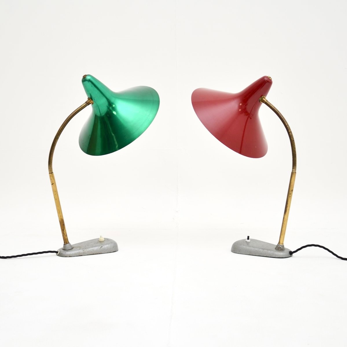 Vintage French Table Lamps, 1950, Set of 2 for sale at Pamono
