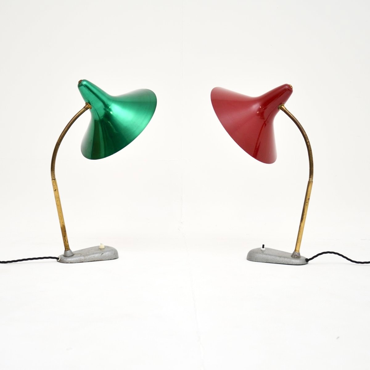 Vintage French Table Lamps, 1950, Set of 2 for sale at Pamono
