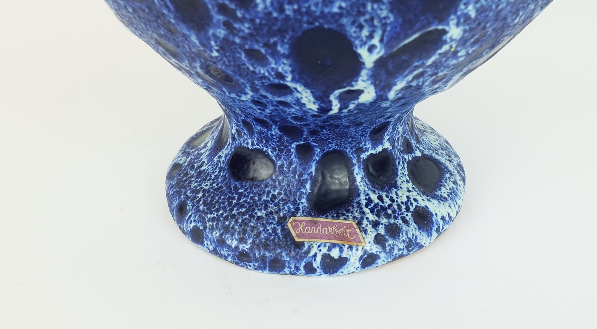 Large Model 228 Vase Jug in Blue Fat Lava Drip Glaze from Kreutz ...