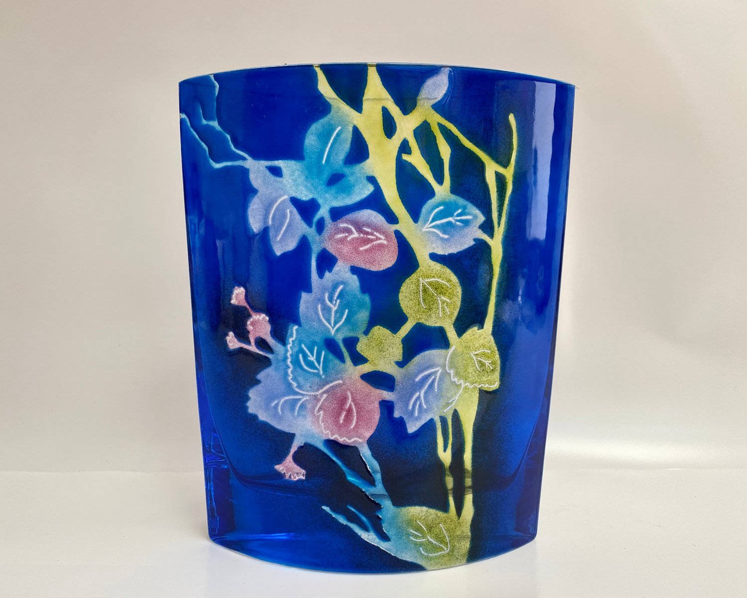 Vintage Art Glass Vase by Ada Lisa Gjeruldsen, 2012 for sale at Pamono