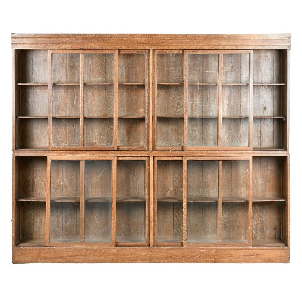 Large Solid Wood Display Case for sale at Pamono