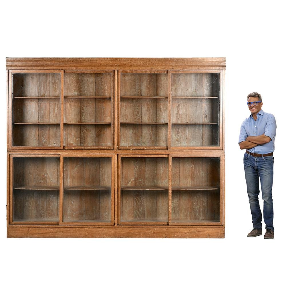 Large Solid Wood Display Case for sale at Pamono