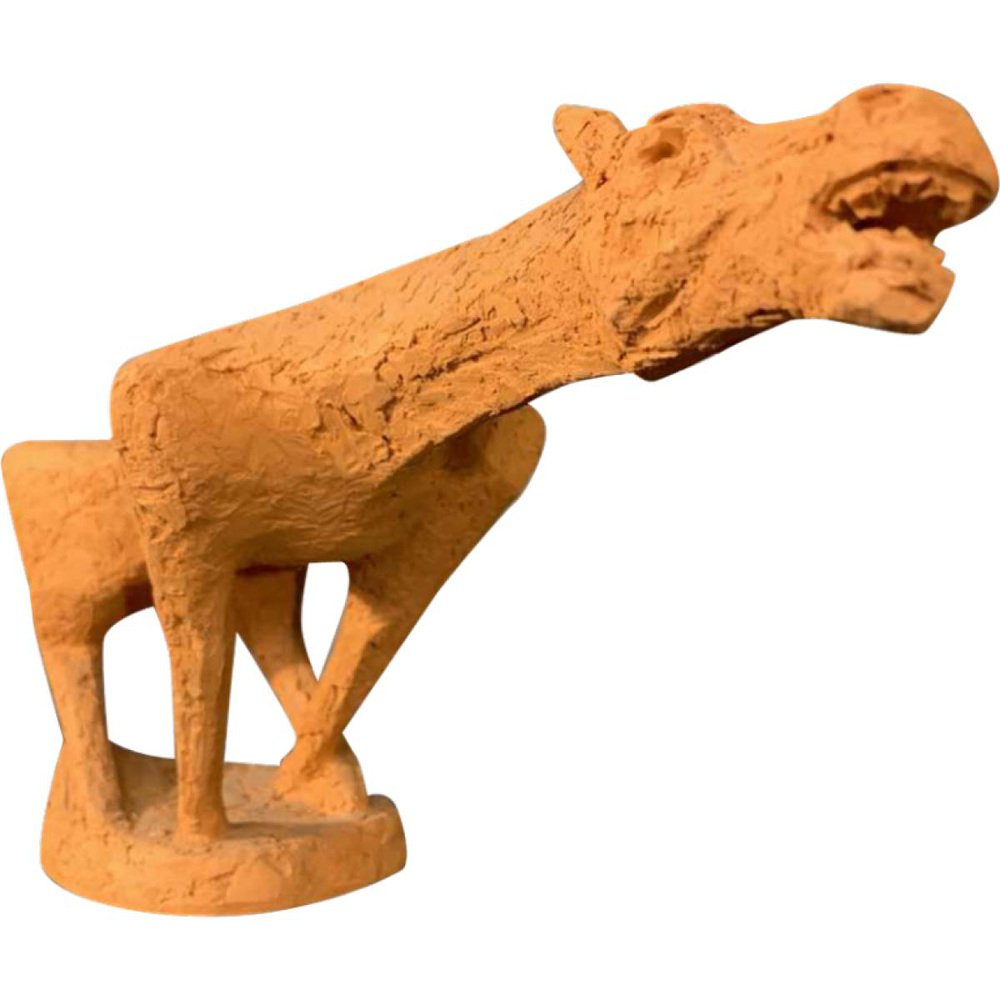Terracotta Horse Animal Sculpture by Mario Peruggini, 1960s for sale at ...