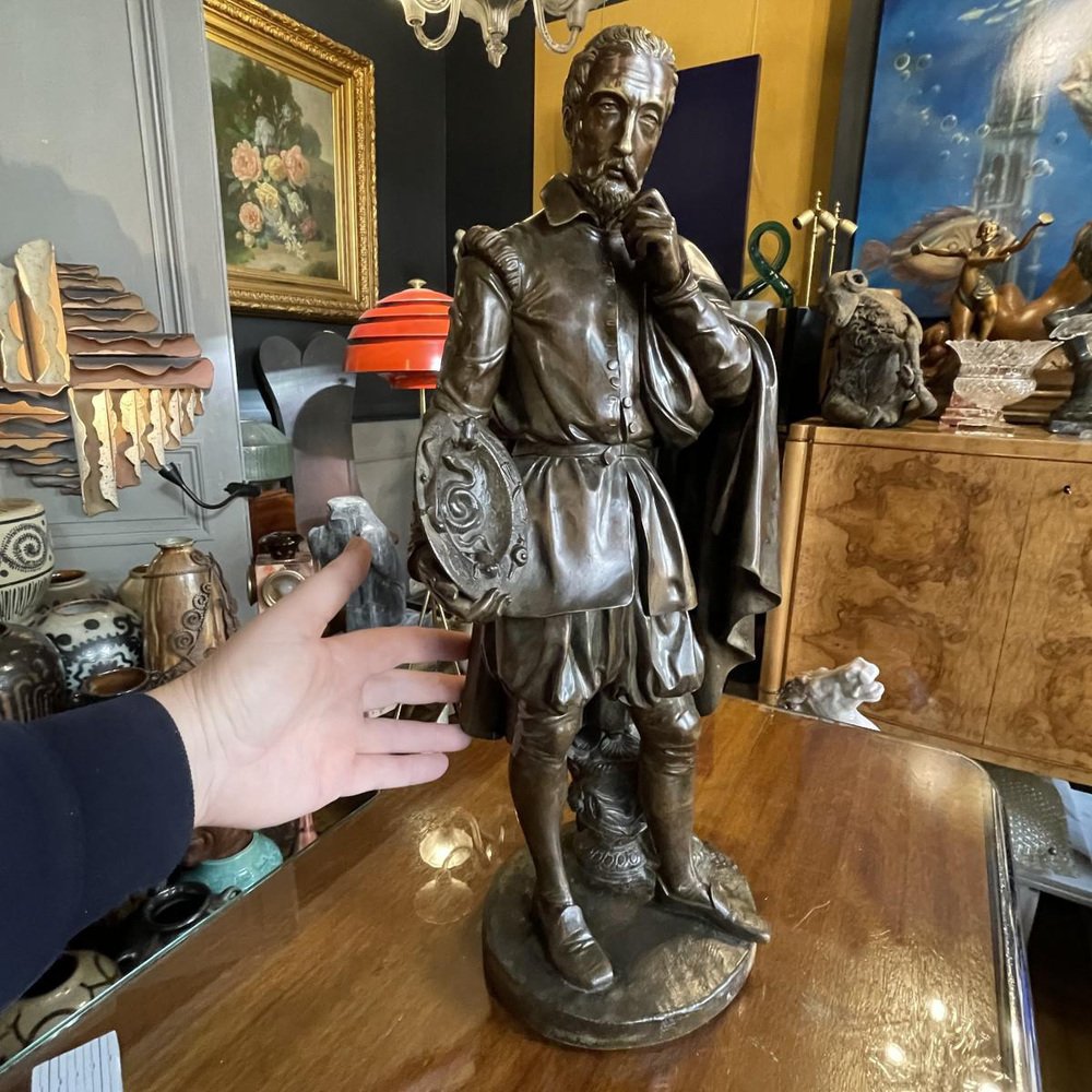 Jean-Jacques Feuchère, Bernard Palissy Ceramist, Bronze Sculpture, 1844 ...