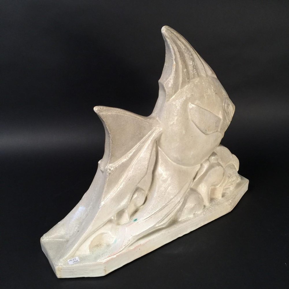 Roger Guérin, Large Art Deco Fish Sculpture, 1935, Stoneware for sale ...