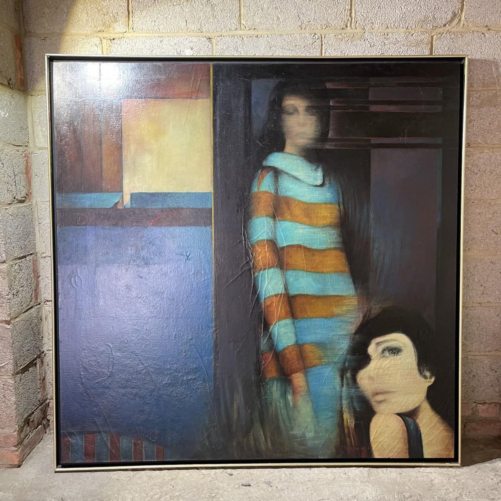 Erwin Mackowiak, A Woman's Confidence, Oil on Canvas, 1969 for sale at ...