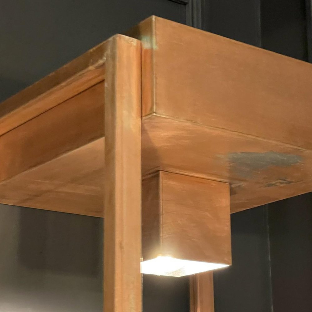 Vintage Illuminated Column Shelf, 1970s for sale at Pamono