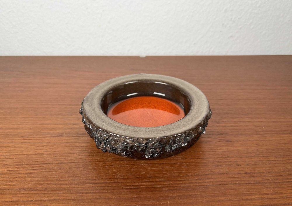 Mid-Century Modern Ceramic Fat Lava Bowl from Glit Pottery, 1960s for ...