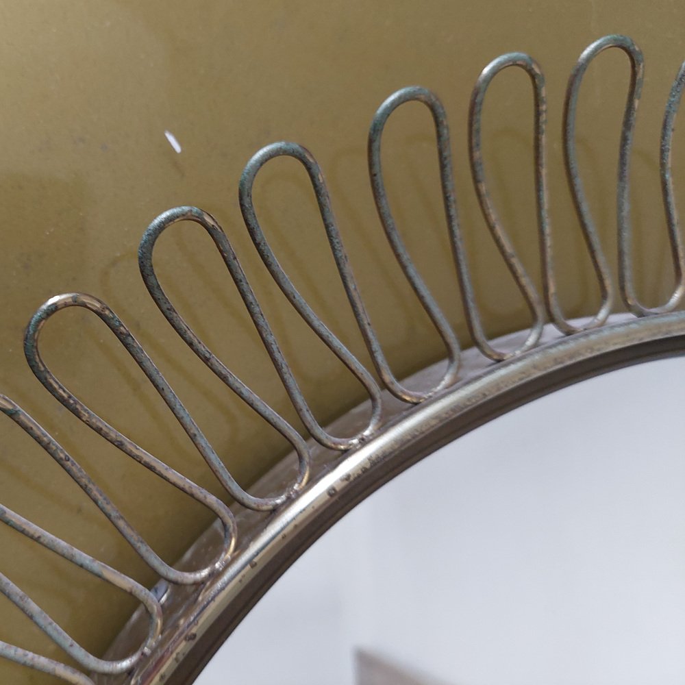 Round Concave Mirror attributed to Josef Frank, 1950s for sale at Pamono