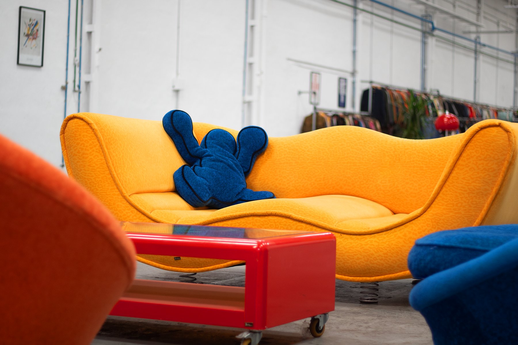 Living Room Set by Keith Haring for Bretz, 1998, Set of 5 for sale at ...