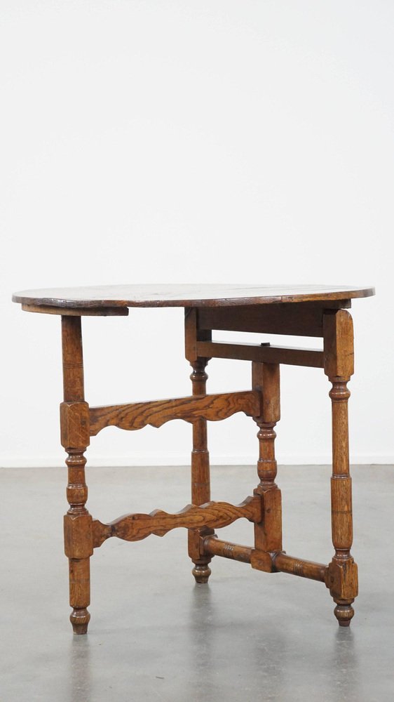 Antique French Campaign Table with Base for sale at Pamono