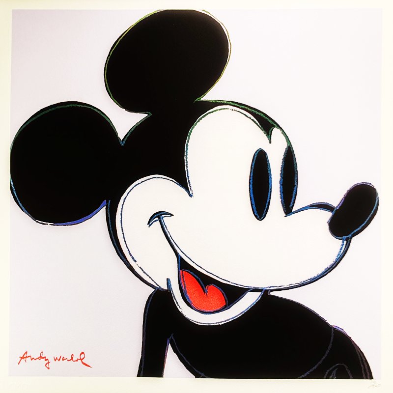 Andy Warhol, Mickey Mouse, 1980s, Lithograph for sale at Pamono