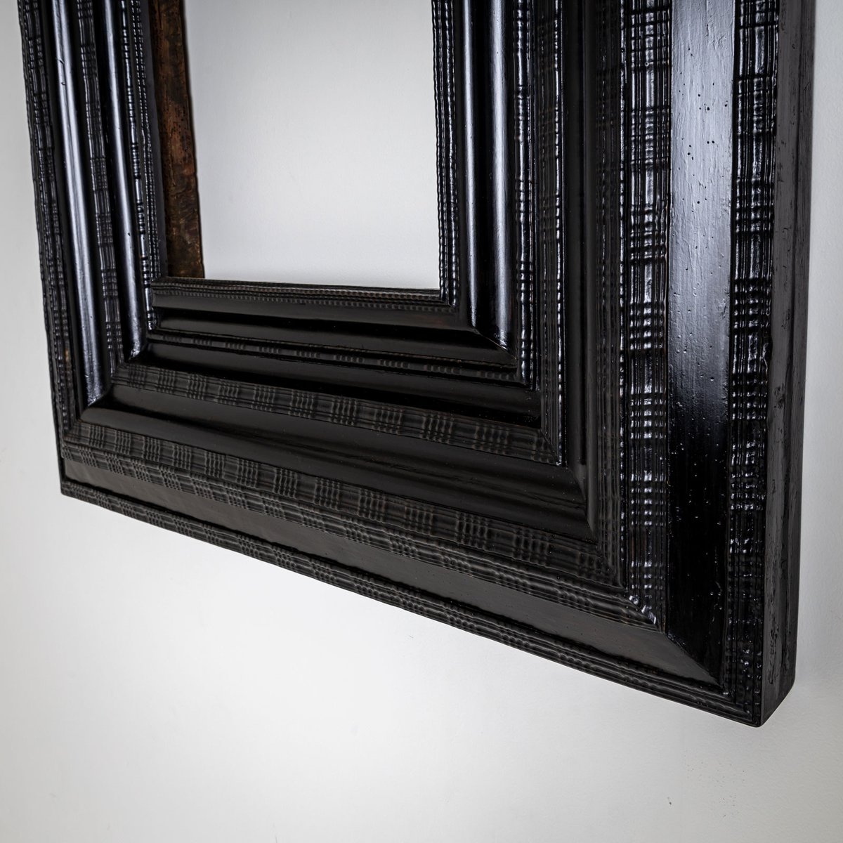Black Ripple Moulding Frame, Netherlands, 17th Century for sale at Pamono