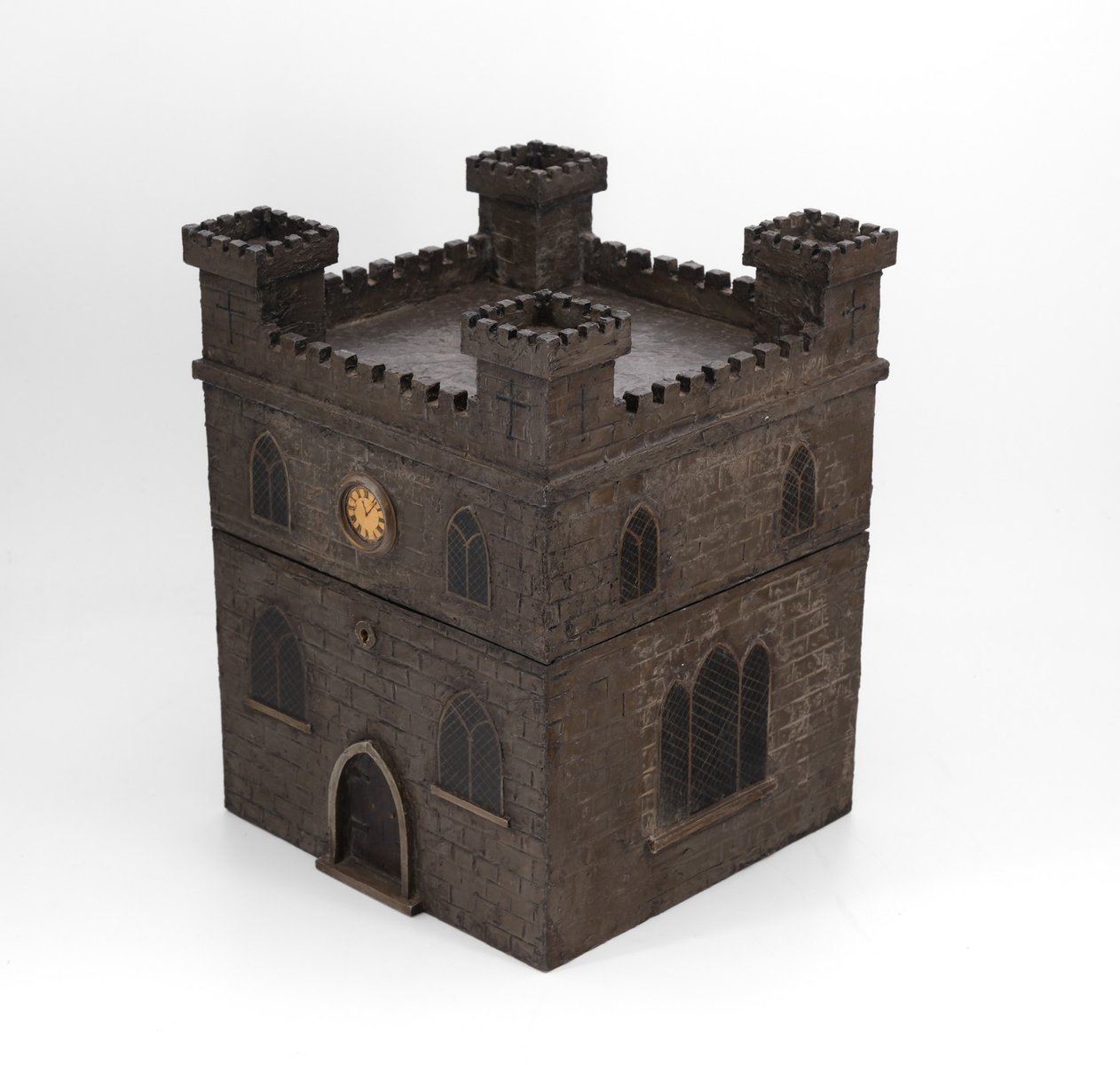 Rare 19th Century Decanter Box Depicting A Medieval Castle for sale at ...
