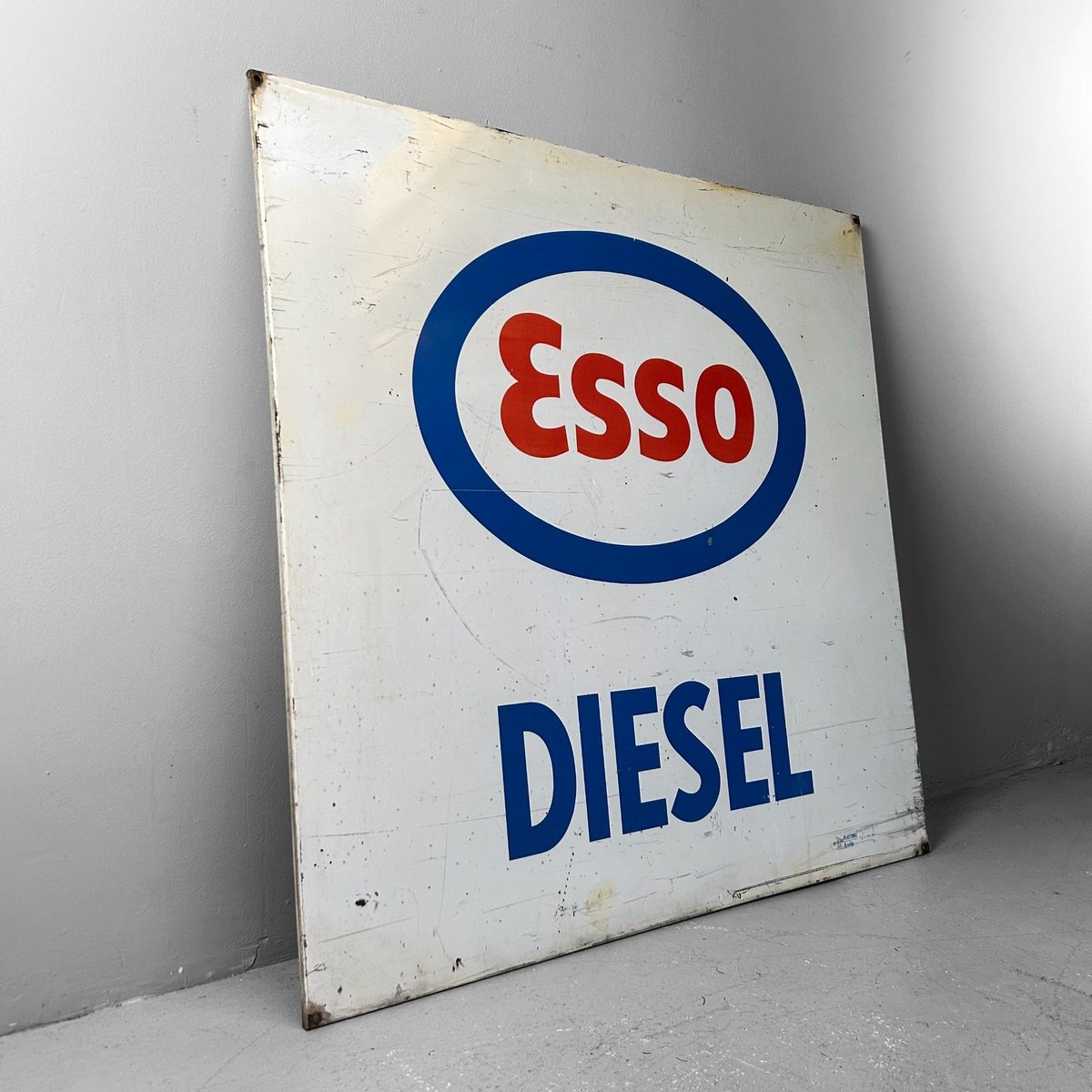 Esso Diesel Sign in Enamel from Plastemal, Nivelles, 1968 for sale at ...