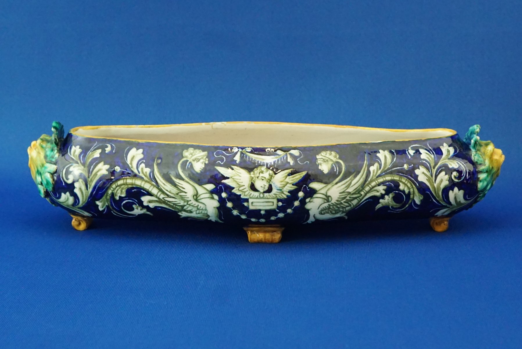 20th Century Neo-Renaissance Ceramic Vase by the Molaroni Pesaro ...