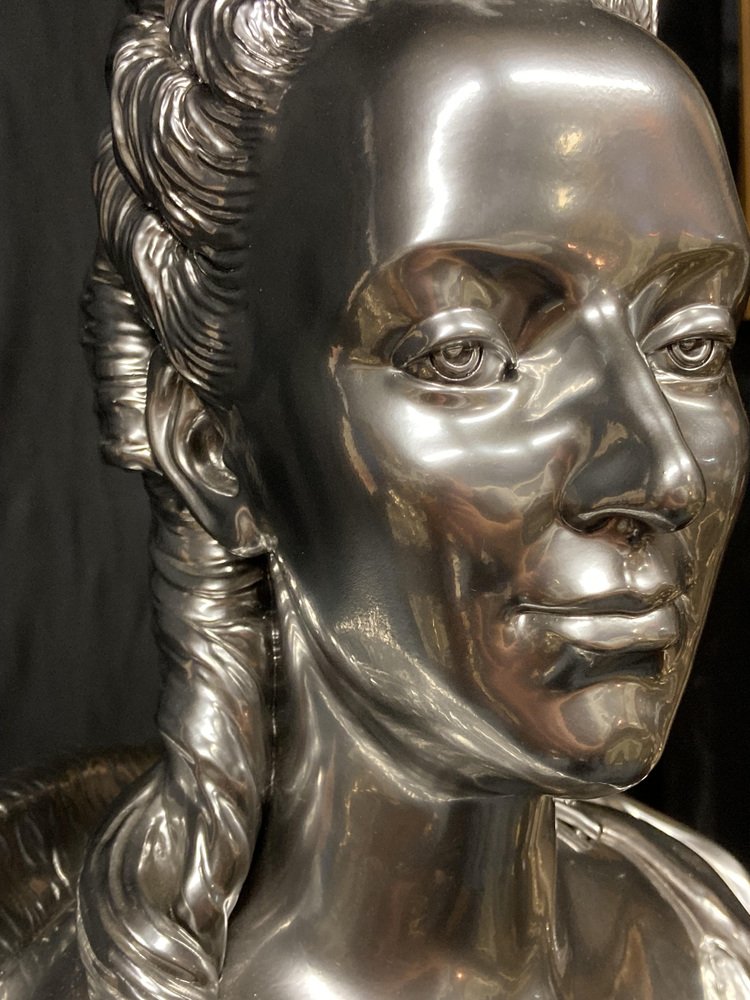 Jean-Baptiste Fournier, Silver Bust of Marie-Antoinette, 2000s, Resin ...