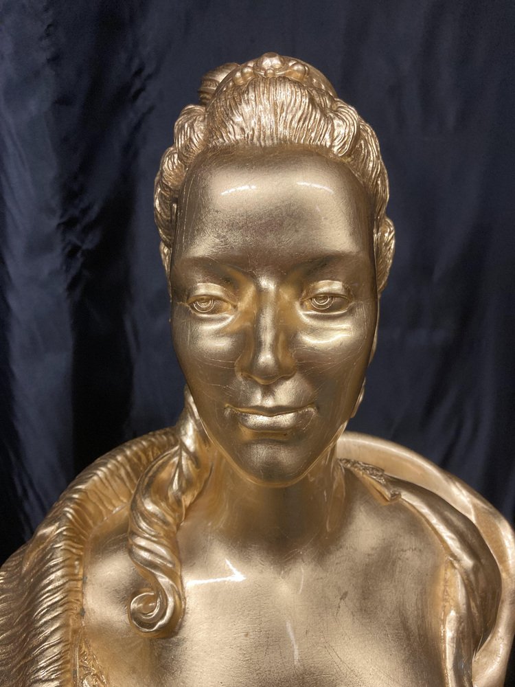 Jean-Baptiste Fournier, Golden Bust of Marie-Antoinette, 2000s, Resin ...
