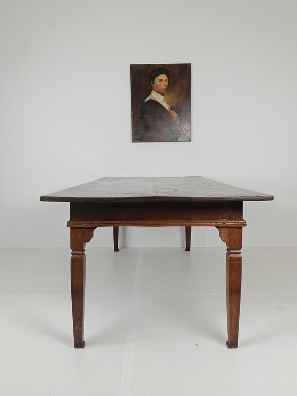 19th Century Table Top with Colonial Table Base for sale at Pamono