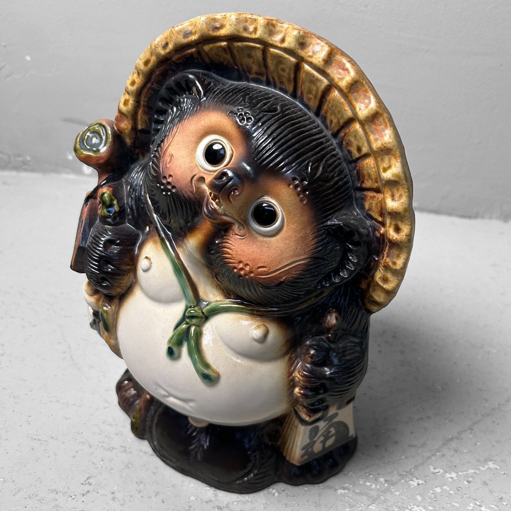 Vintage Tanuki Statue, Shigaraki, Japan, 1980s for sale at Pamono