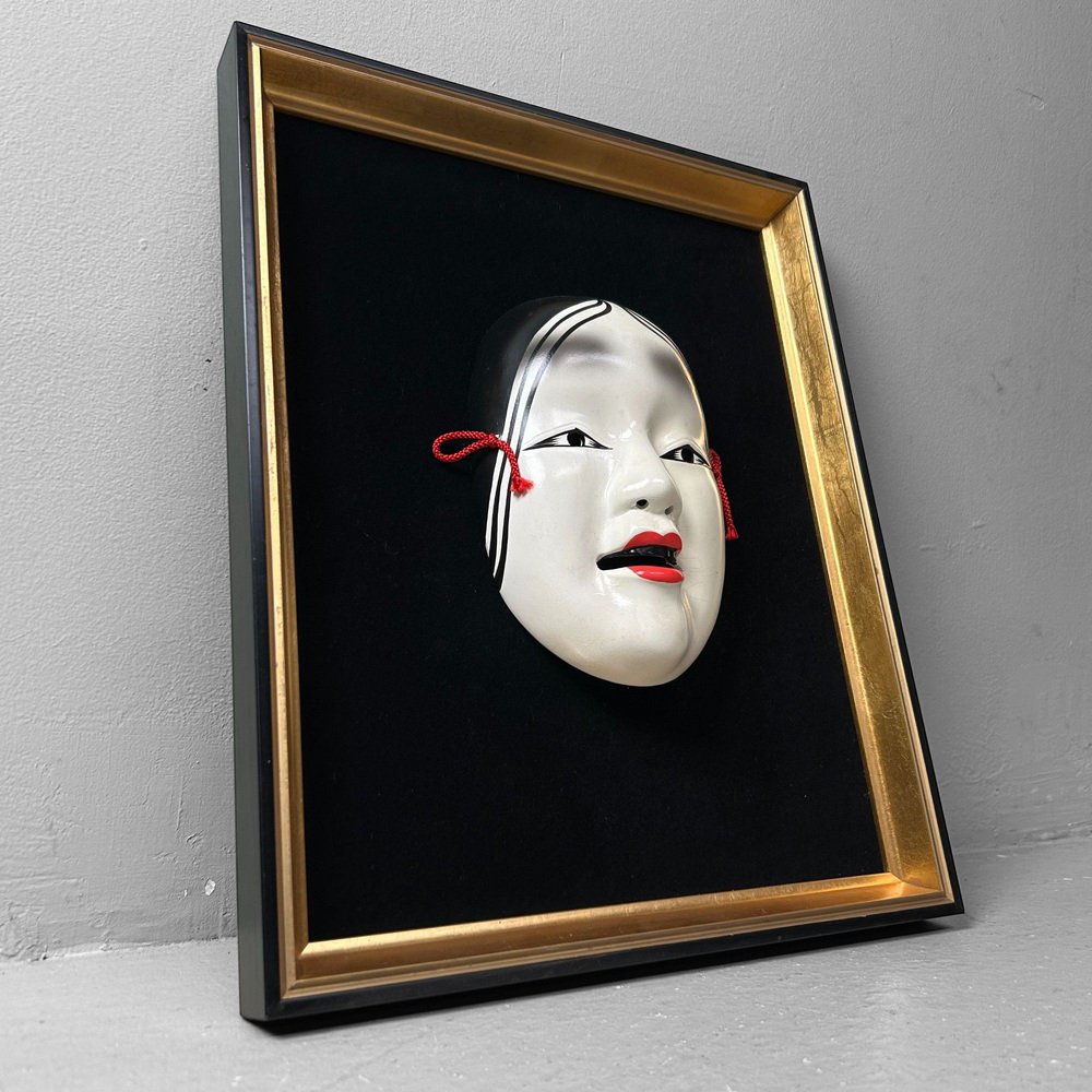 Vintage Ceramic Noh Mask Wall Decoration, Japan, 1960s for sale at Pamono