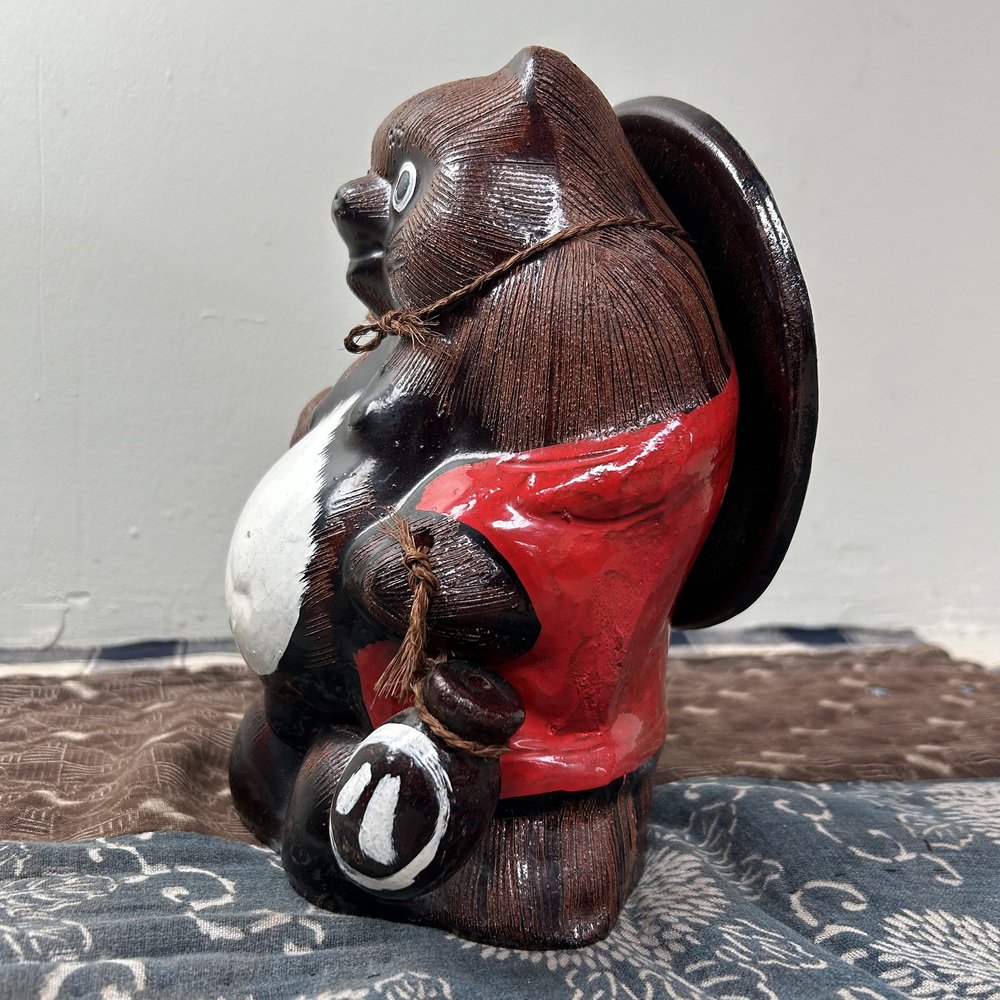 Vintage Tanuki Statue, Shigaraki, Japan, 1970s for sale at Pamono