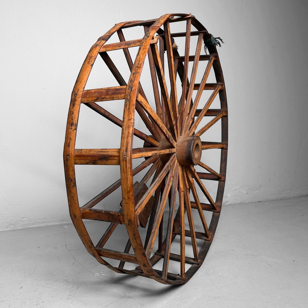 Antique Itomaki Bobbin Spinning Wheel in Bamboo and Silk, 1900s for ...