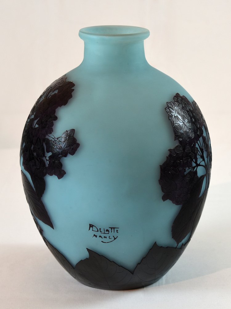 Vase mit Hortensien von André Delatte, 1920er bei Pamono kaufen