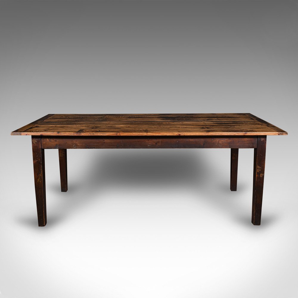 Antique Six-Seater Country House Dining Table, 1900 for sale at Pamono